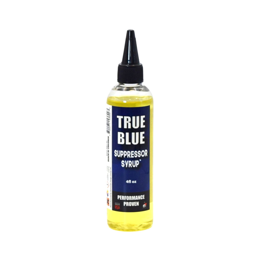 True Blue Suppressor Syrup (4oz) - Tuna Cans